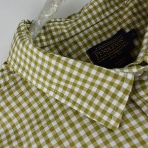 Pendleton | Shirts | Pendleton Green Check Dress Shirt Large Long Slv ...